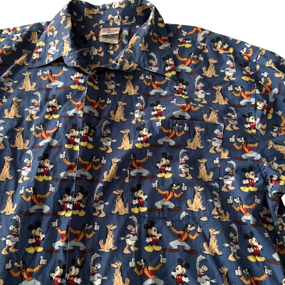 Disney | Shirts | Vtg 9s Disney Store Aop Shirt Xl Mickey Mouse Fab 4 ...